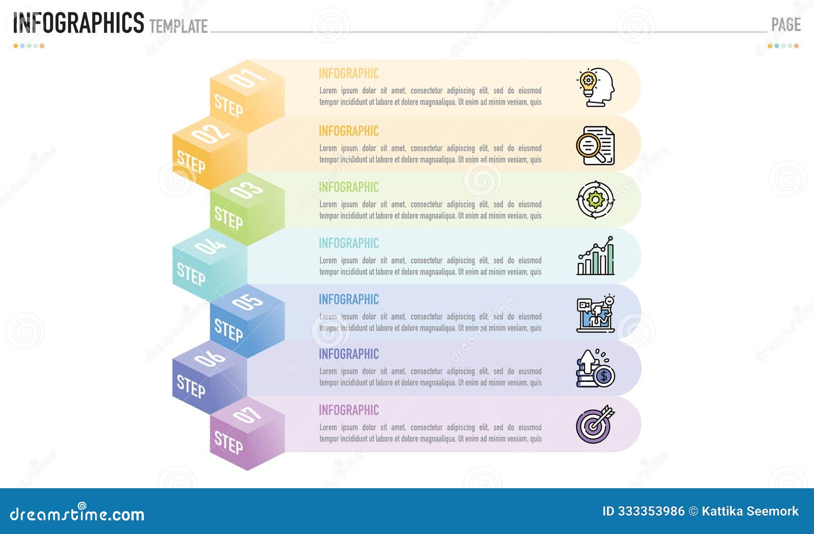 Rectangular Slide-out Folders. Abstract Form Of Storing Data On A Stack ...