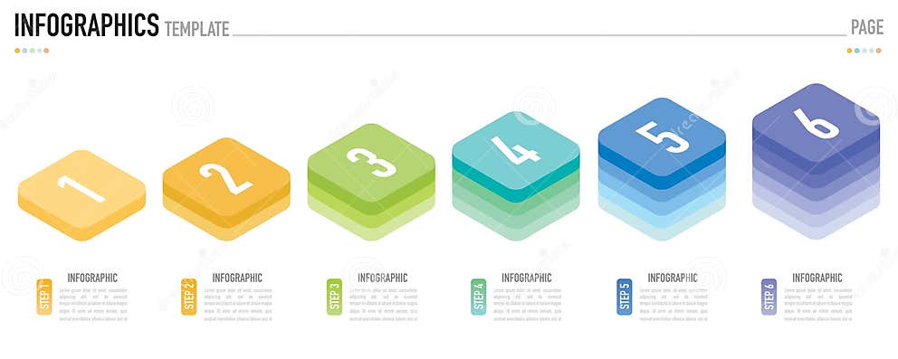 Rectangular Isometric Infographic for Business Presentation Stock ...