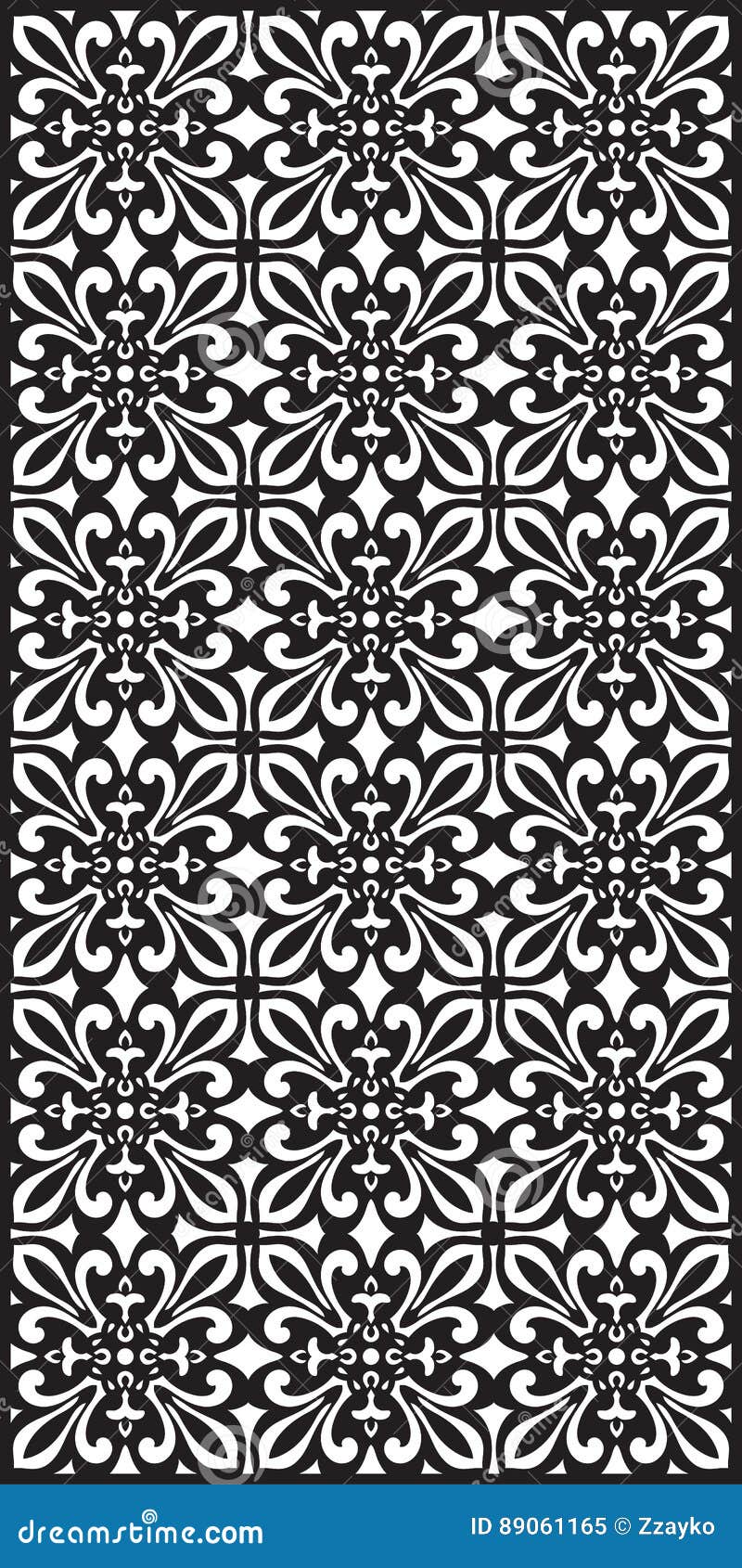 Rectangular Lattice Pattern Background in Oriental Style. Arabesque Stock Illustration ...