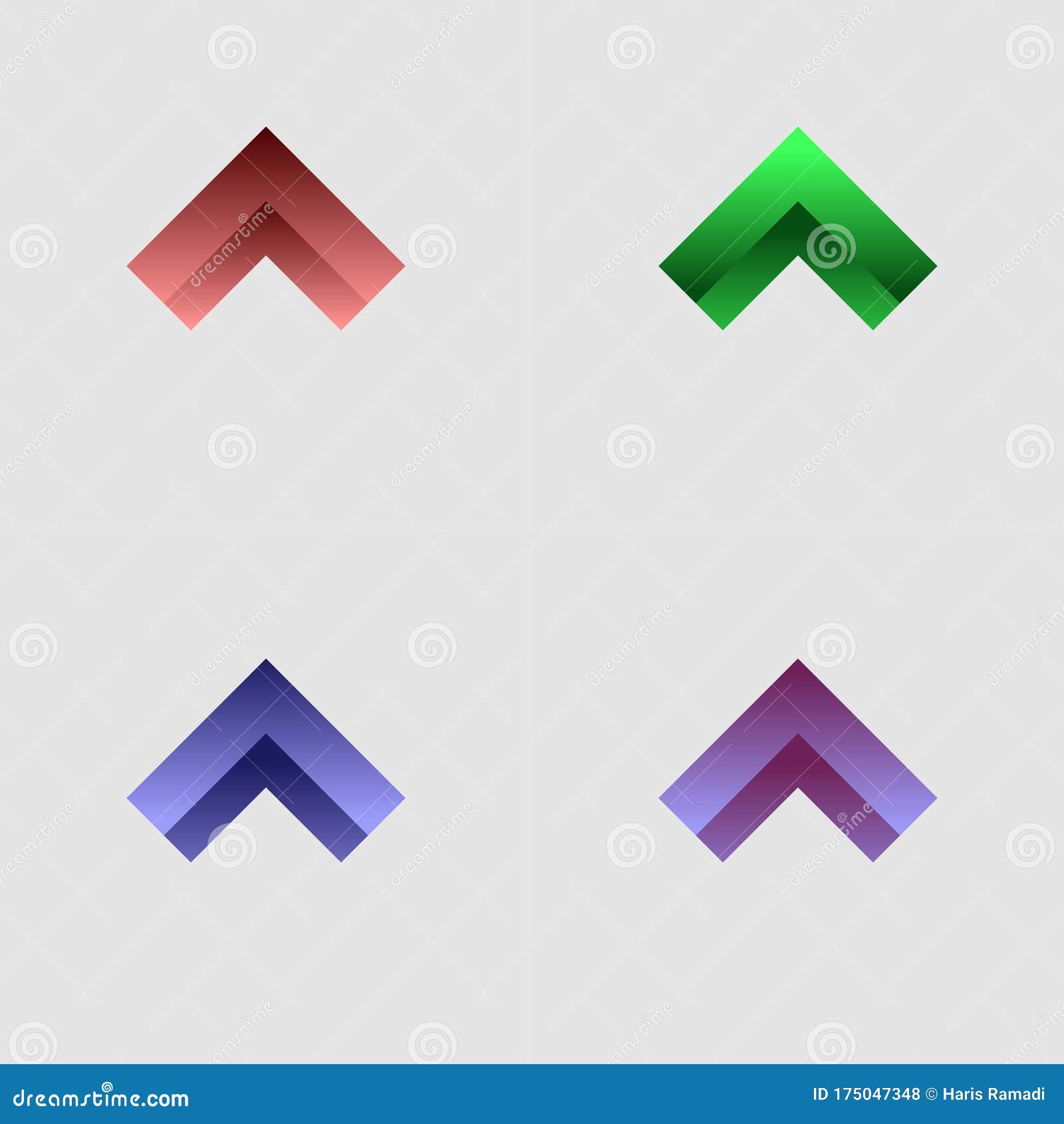 Rectangular Logo with Gradations of Color Stock Vector - Illustration ...