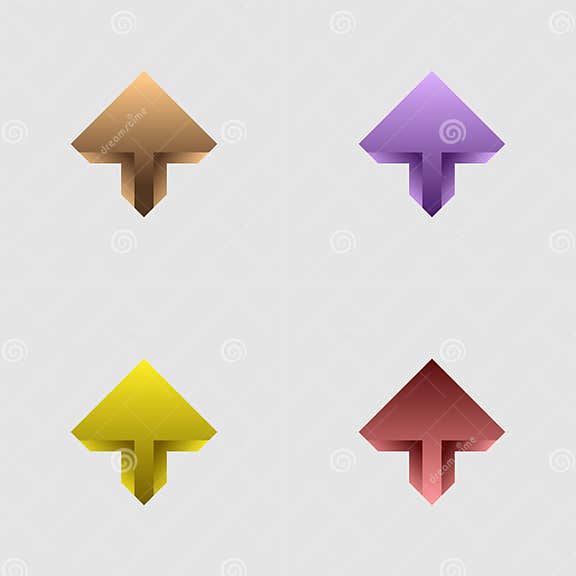 Rectangular Logo with Gradations of Color Stock Vector - Illustration ...