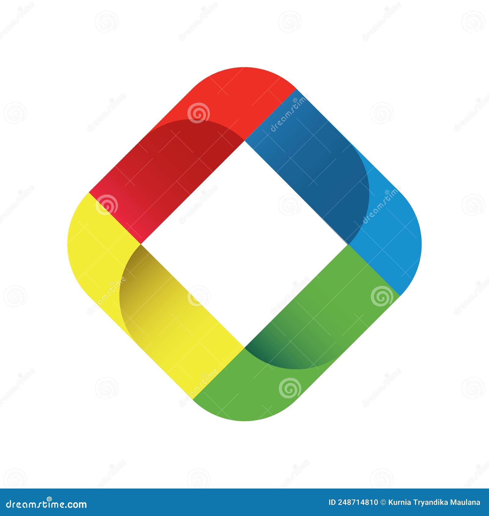 Rectangular Logo Red Blue Green Blue Google Vector Illustration Stock ...