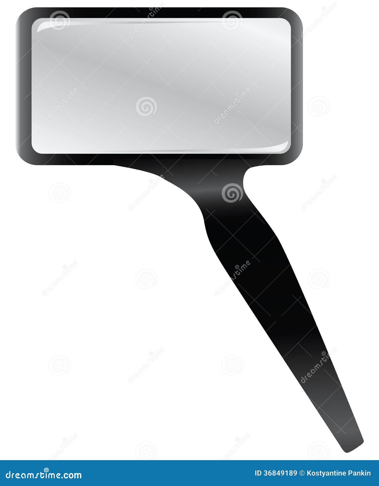 Rectangular Magnifying Glass Stock Vector - Illustration of instrument ...