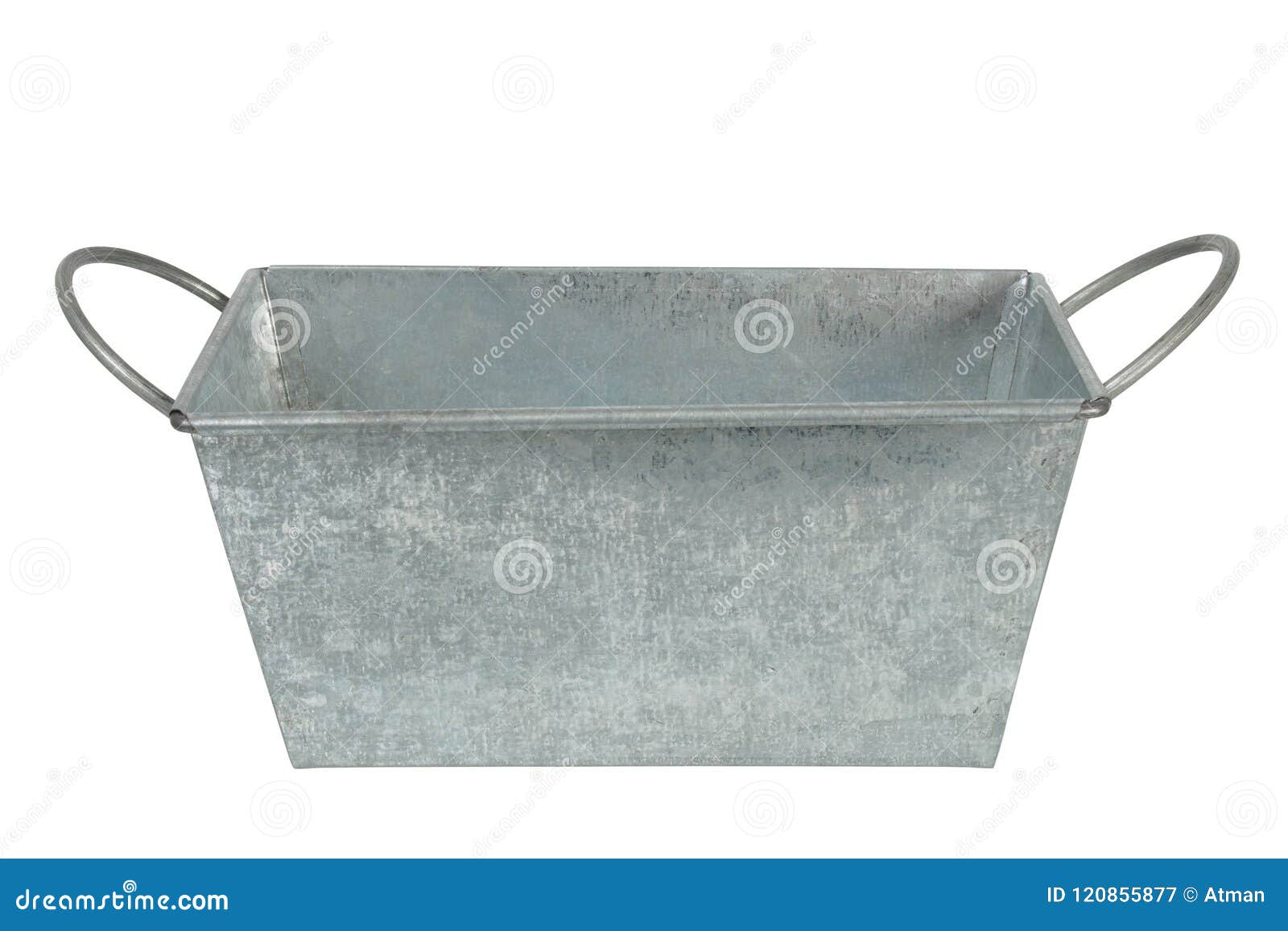 Metal container on white stock image. Image of bucket - 120855877