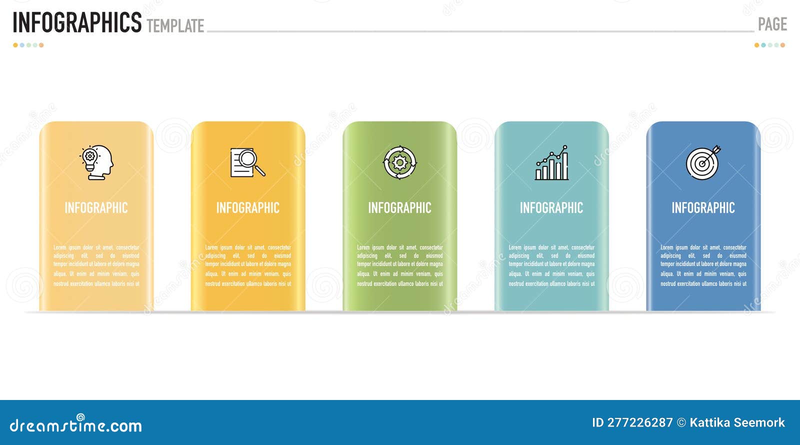 Rectangular Metallic Texture Infographic for Business Presentation ...