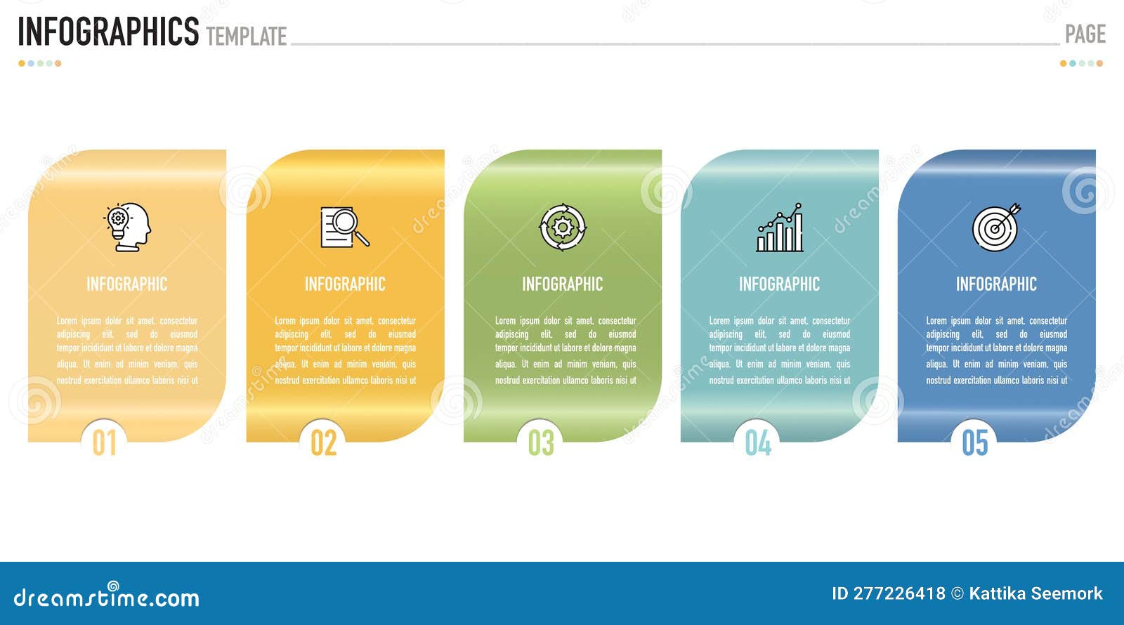 Rectangular Metallic Texture Infographic for Business Presentation ...