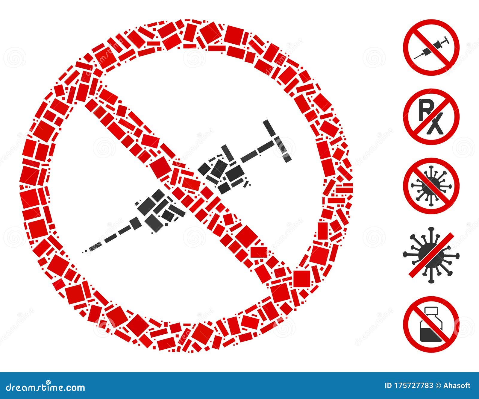 Rectangular Mosaic No Injection Stock Illustration - Illustration of ...