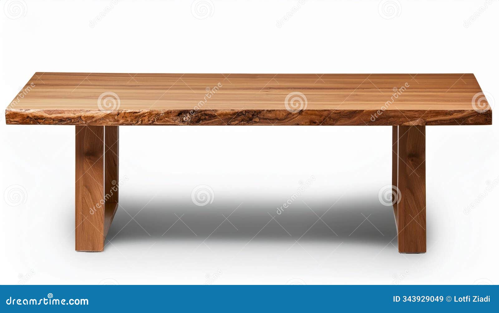 A Rectangular Oak Dining Table on White Background PNG Stock ...