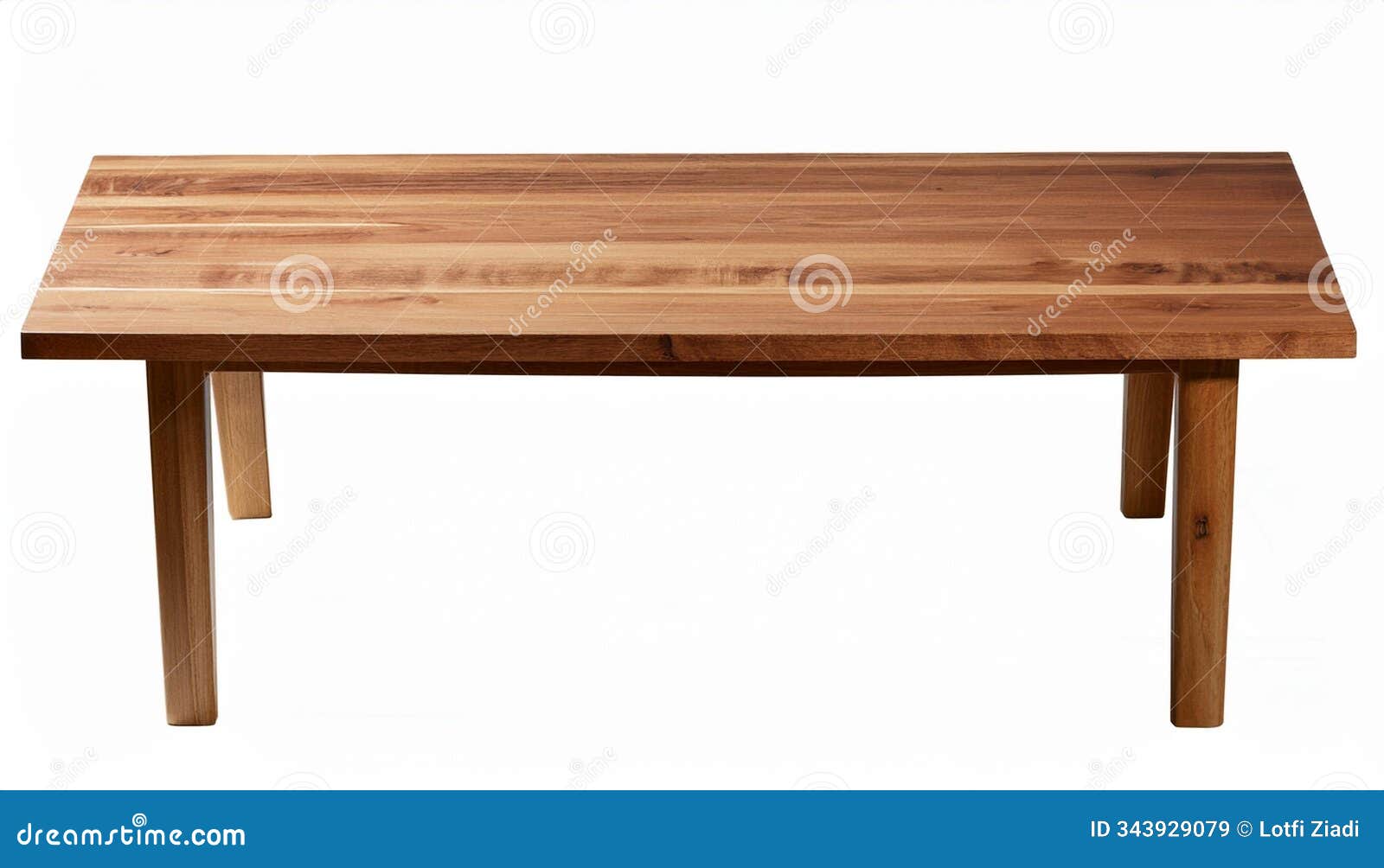 A Rectangular Oak Dining Table on White Background PNG Stock ...