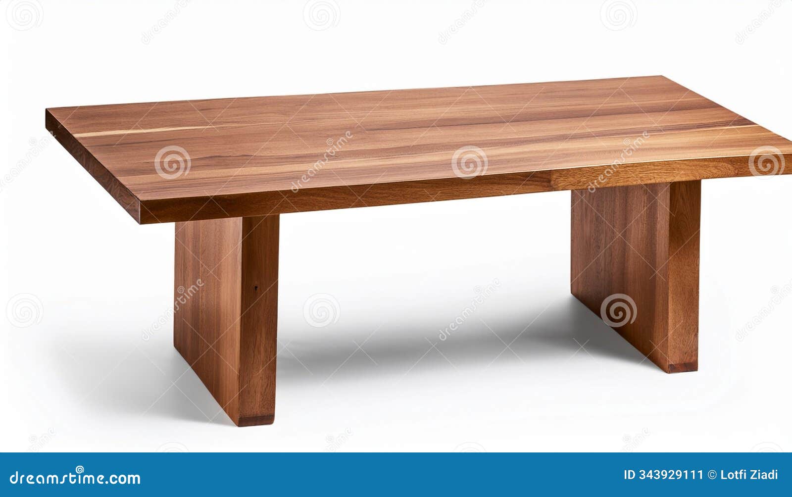 A Rectangular Oak Dining Table on White Background PNG Stock ...
