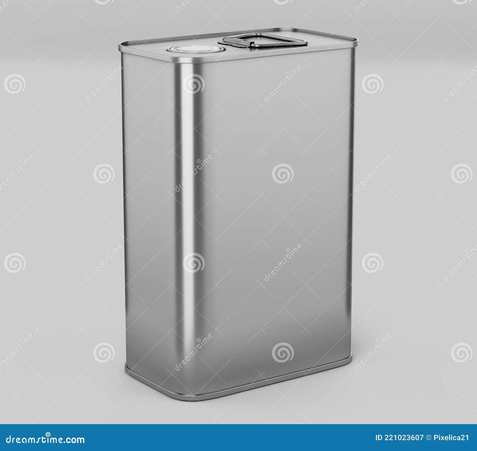 Rectangular Olive Oil Tin Can Mockup, Golden Liquid Container, 3d ...