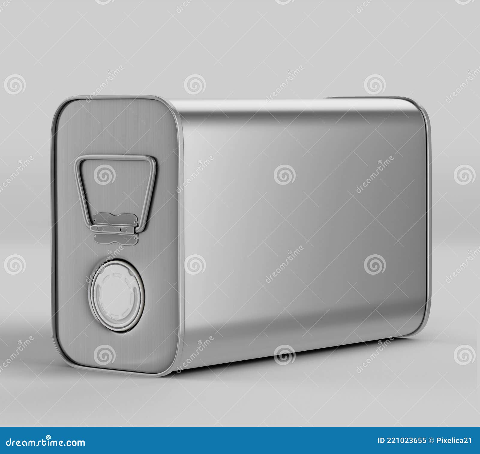 Rectangular Olive Oil Tin Can Mockup, Golden Liquid Container, 3d ...