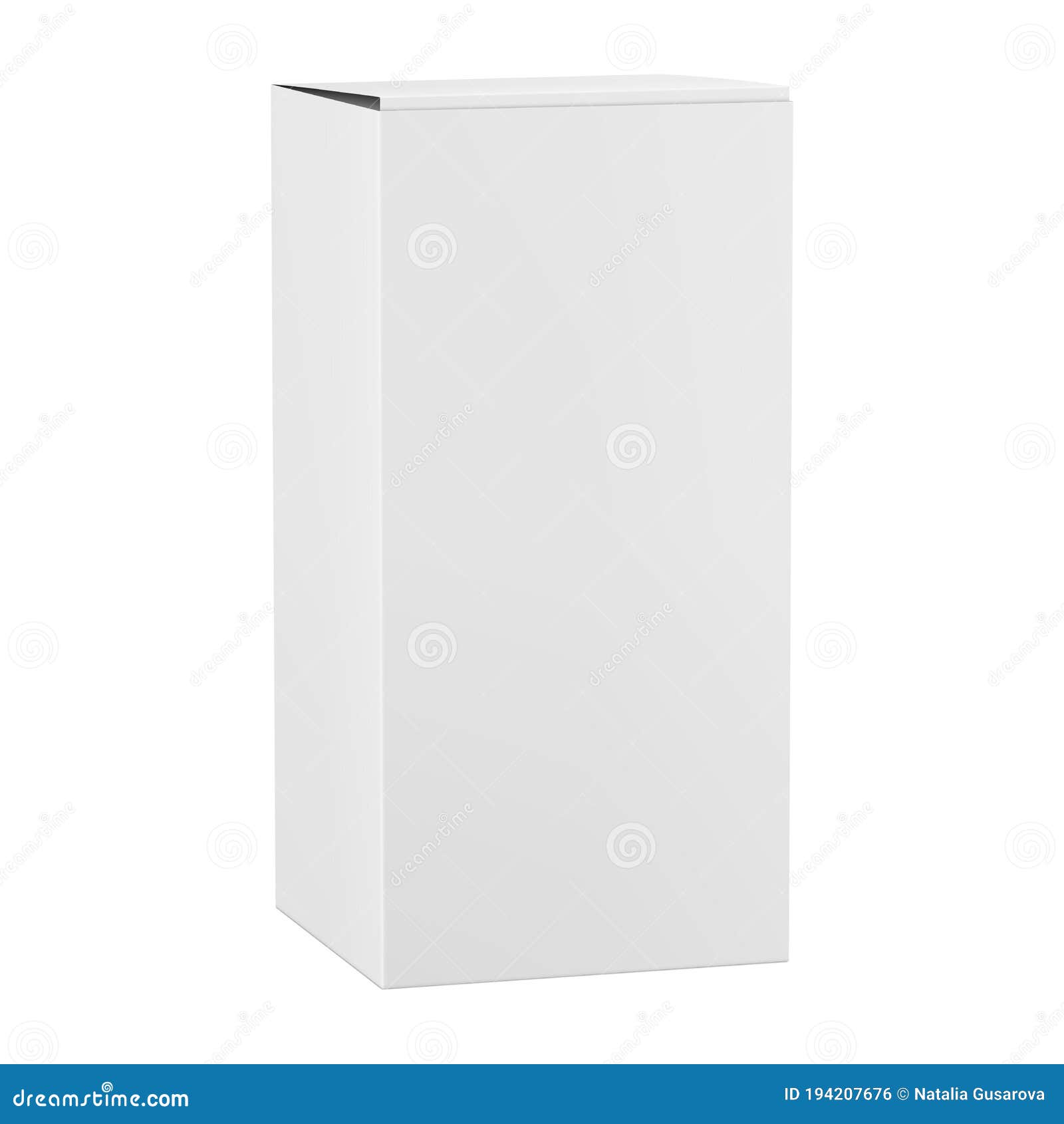 Rectangular paper box stock vector. Illustration of binder - 194207676