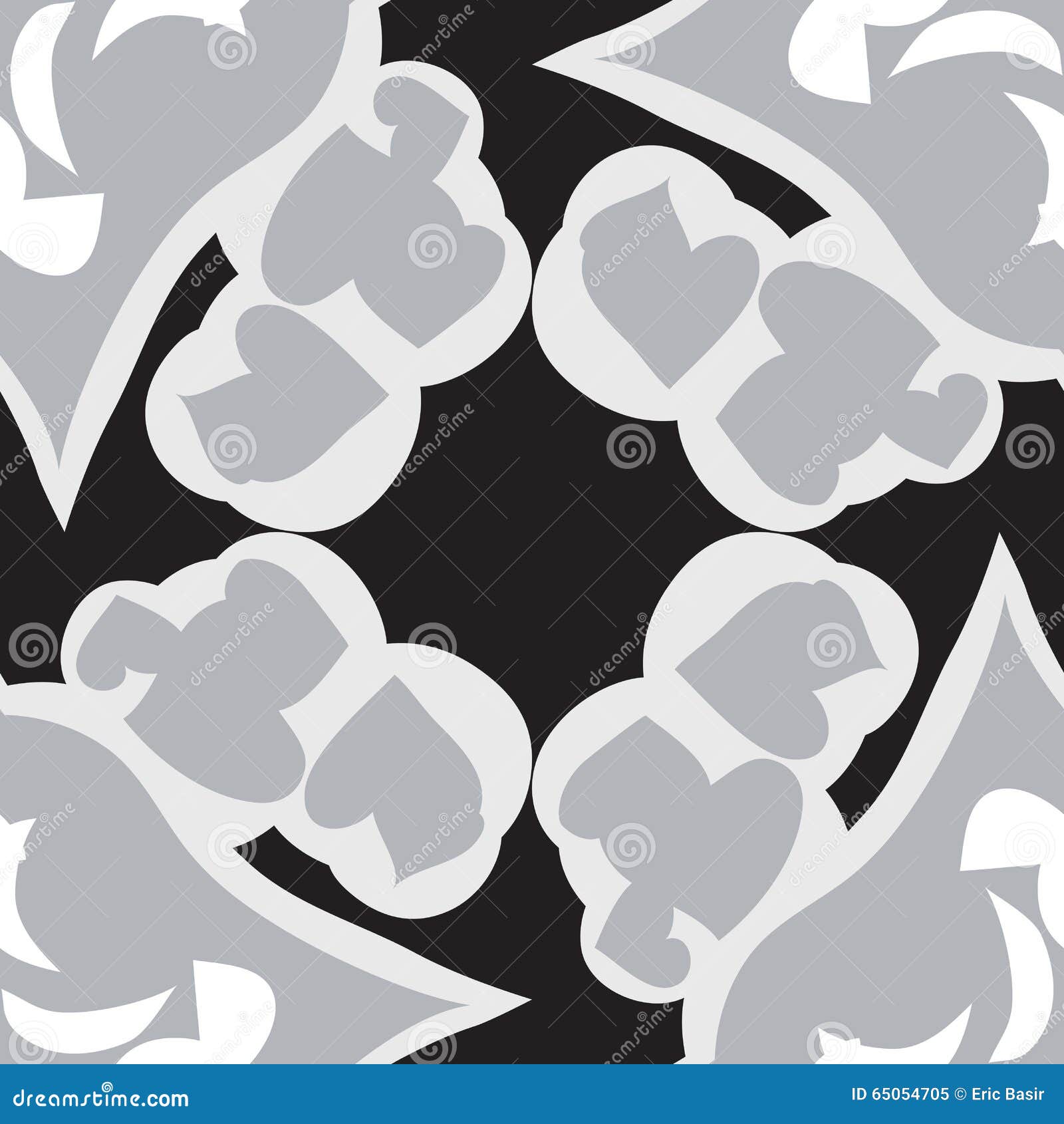 Rectangular Pattern of Gray Shapes Stock Illustration - Illustration of ...