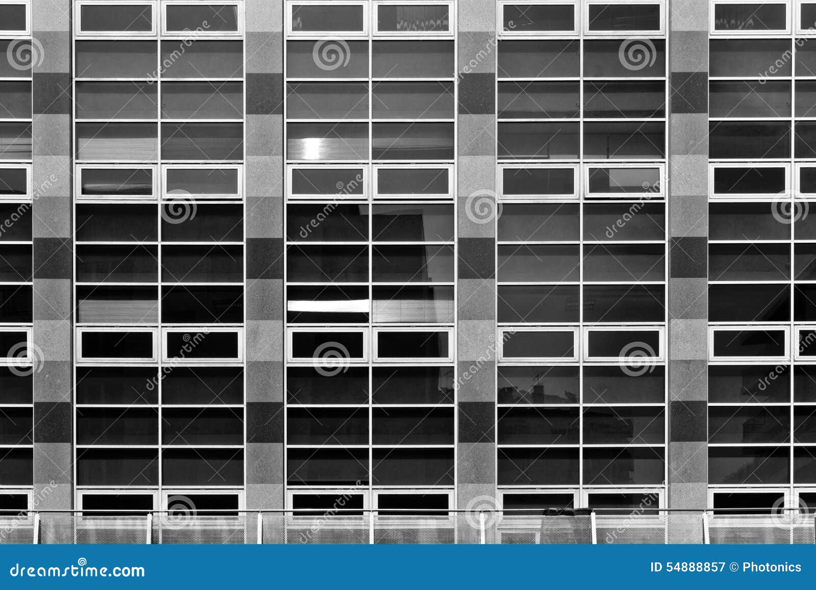 Rectangular Pattern Made from Office Windows Stock Image - Image of ...
