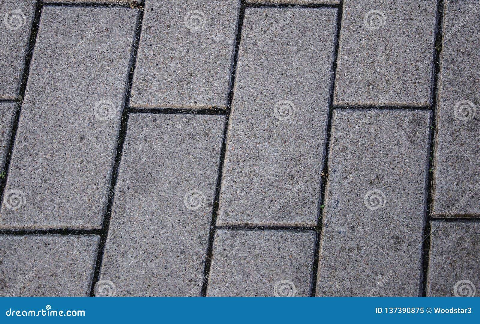 Rectangular Pavement Tile. Gray Background Tile. Stock Image - Image of ...