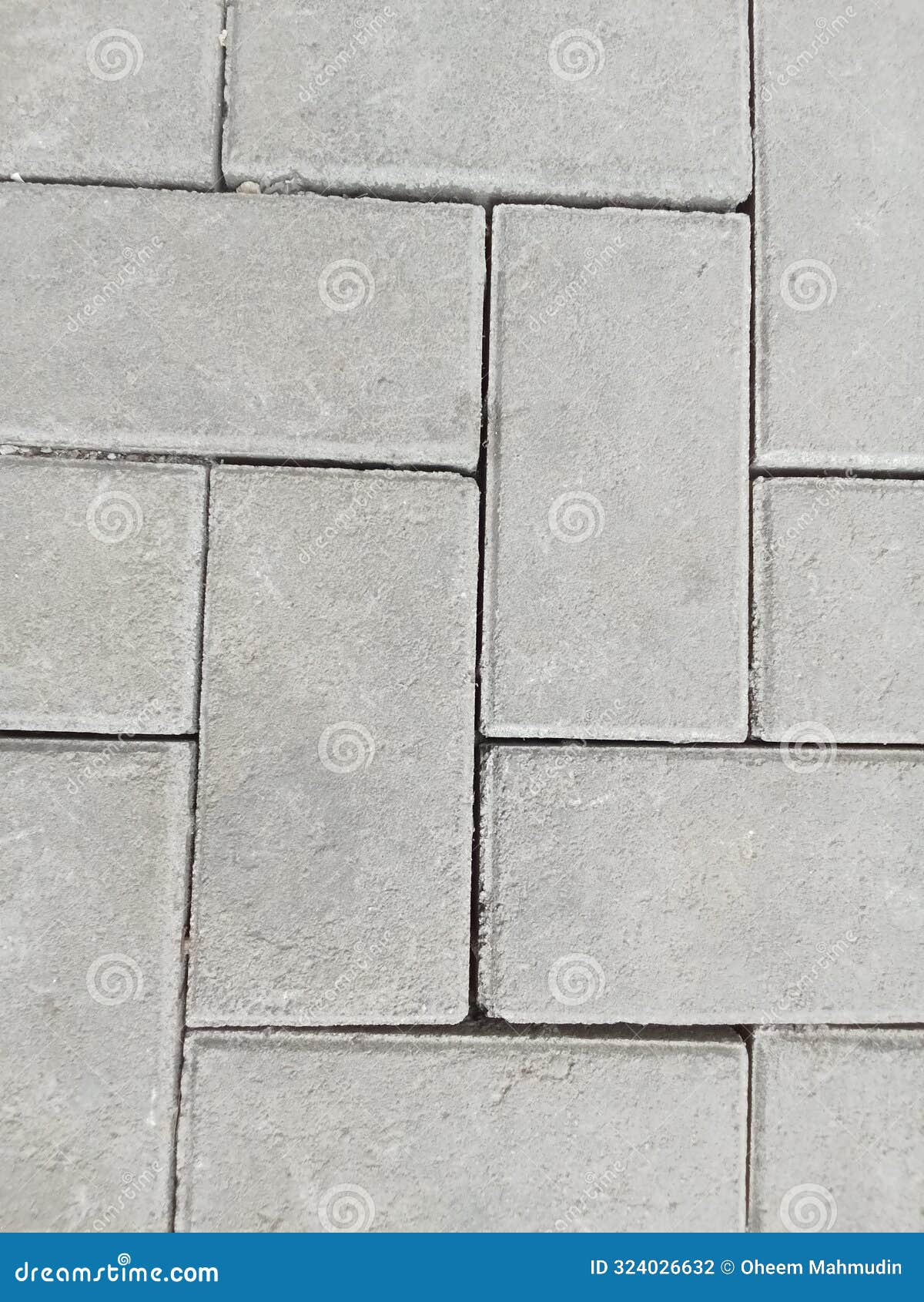Rectangular Paving Blocks. Diagonal Line. Rough Surface Stock Photo ...