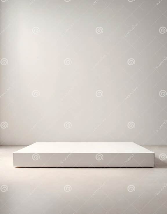 Rectangular Pedestal for Product Display - on a Light Background Stock ...