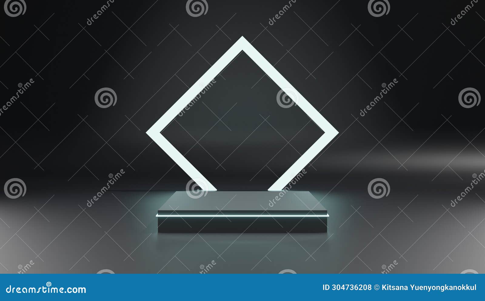 Rectangular Performance Stage. Stock Illustration - Illustration of ...