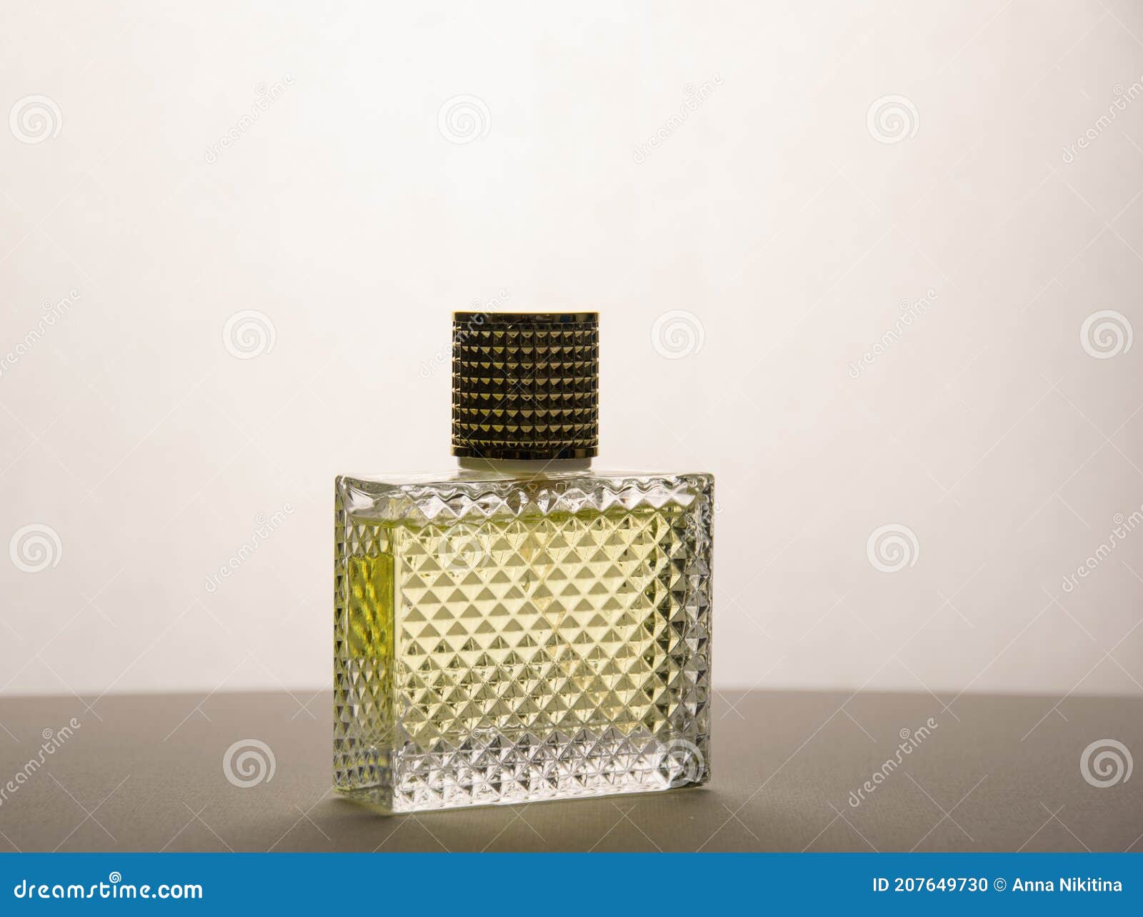 Rectangular Perfume Bottle on a Light Background Stock Photo - Image of ...