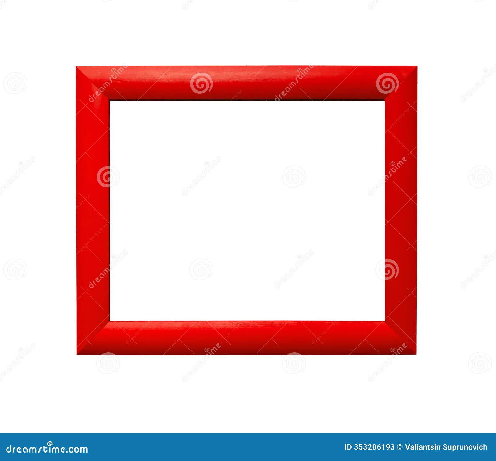 Rectangular Picture Frame. Modern, Simple Design with a Bright Red ...