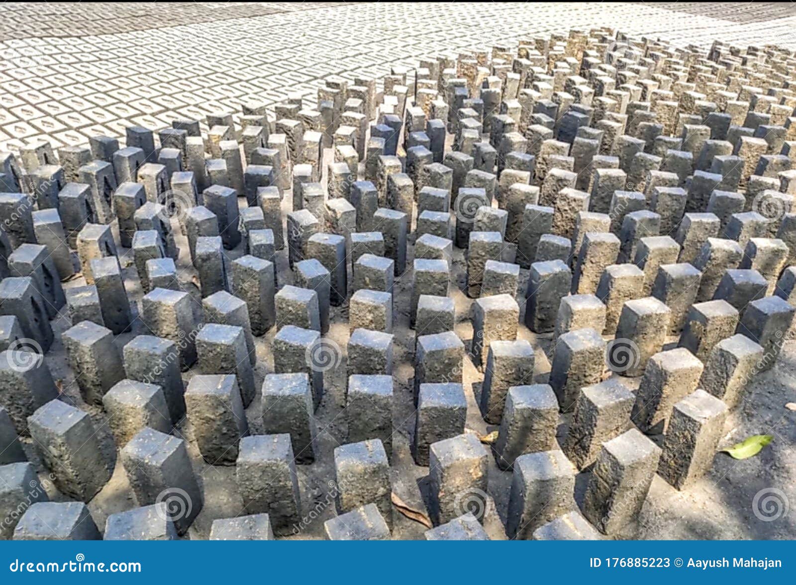 Rectangular Pillar Shape Rock Texture Stock Image - Image of marble ...