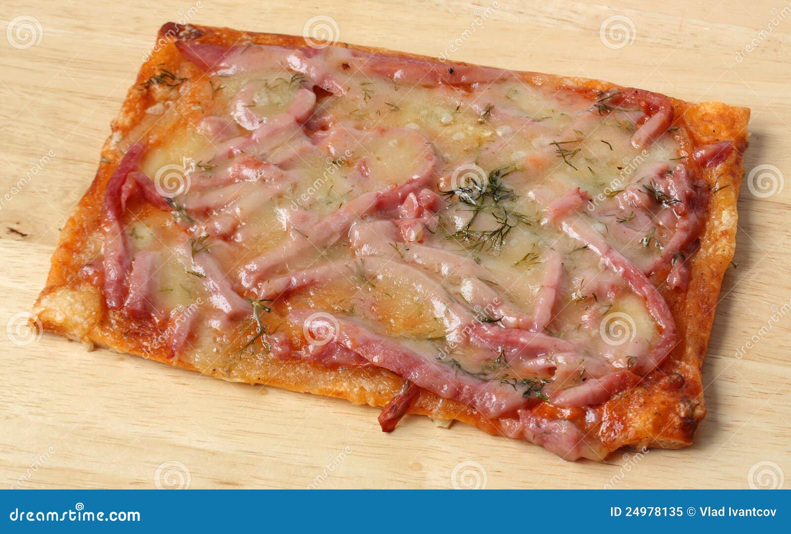 Rectangular pizza. stock image. Image of refreshment - 24978135