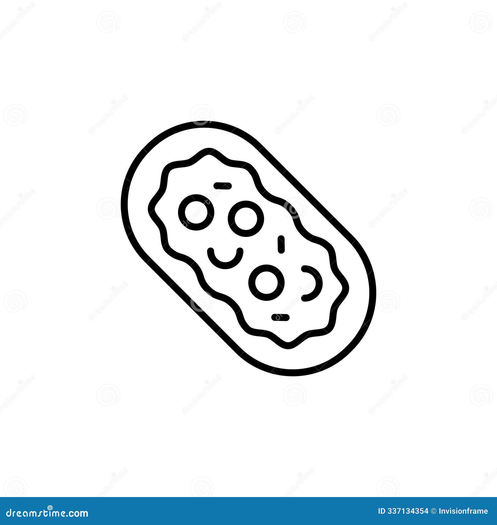 Rectangular Pizza Slice Icon Vector Illustration | CartoonDealer.com ...