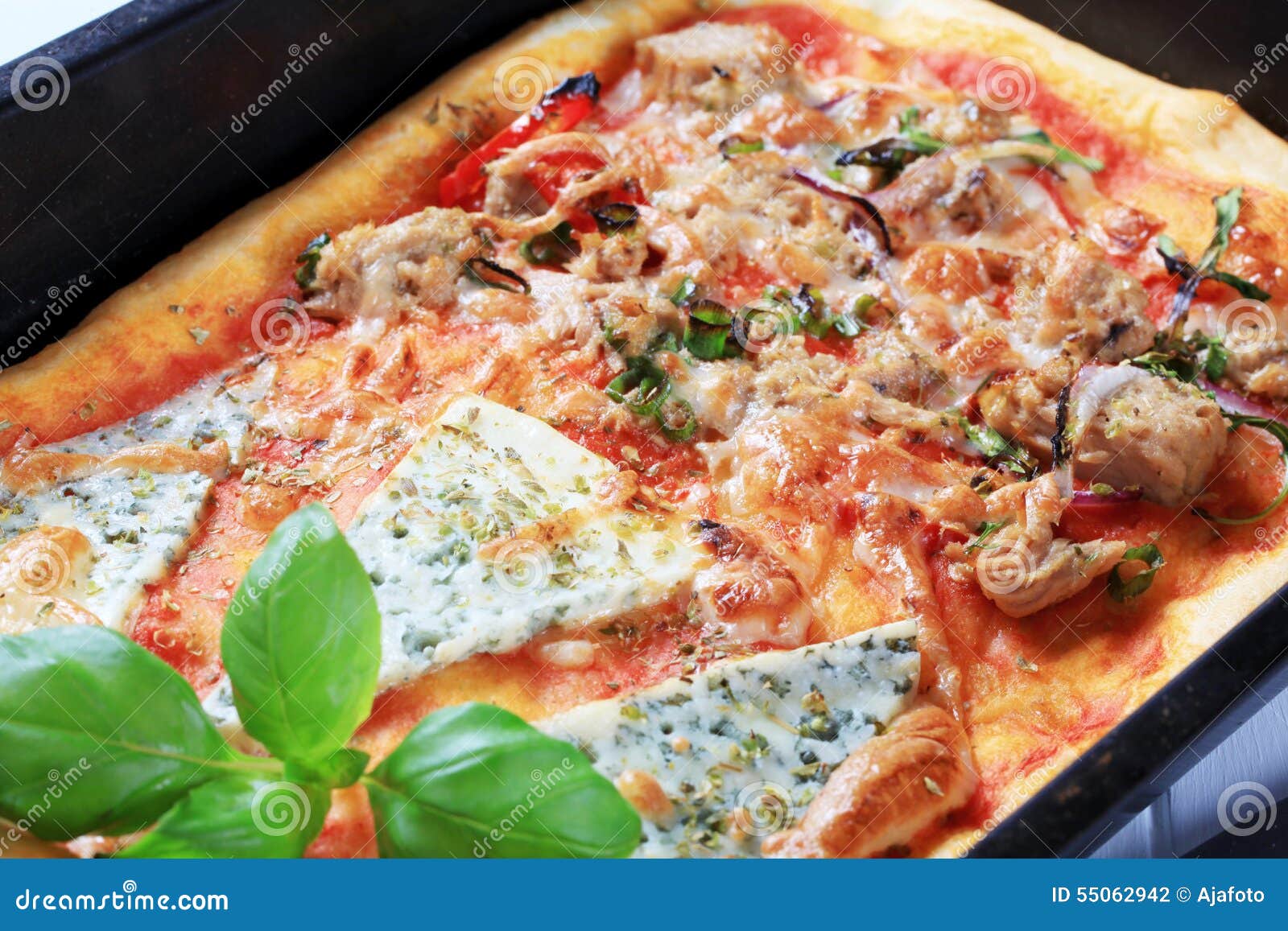 Rectangular pizza stock photo. Image of shot, rectangular - 55062942