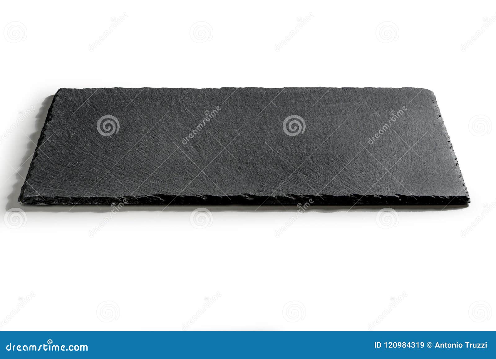 Rectangular Plate in Black Slate Stock Image - Image of background ...