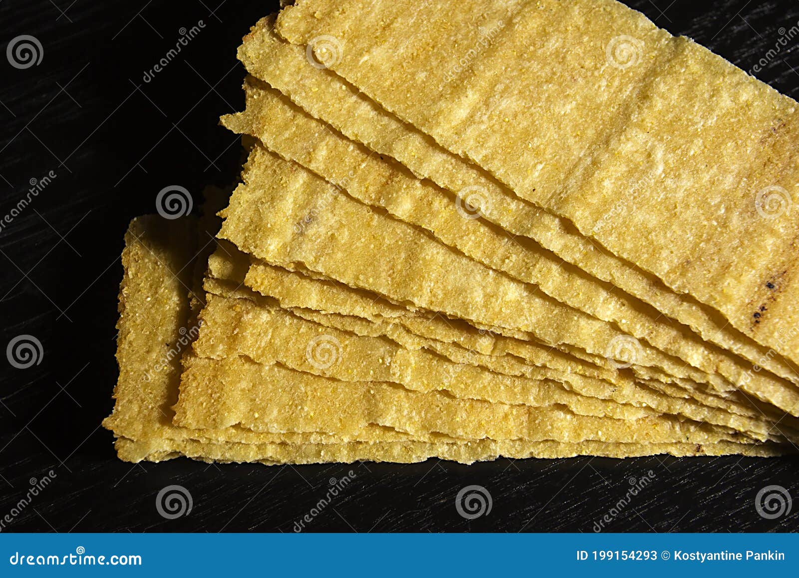Rectangular Potato Chips stock image. Image of fried - 199154293