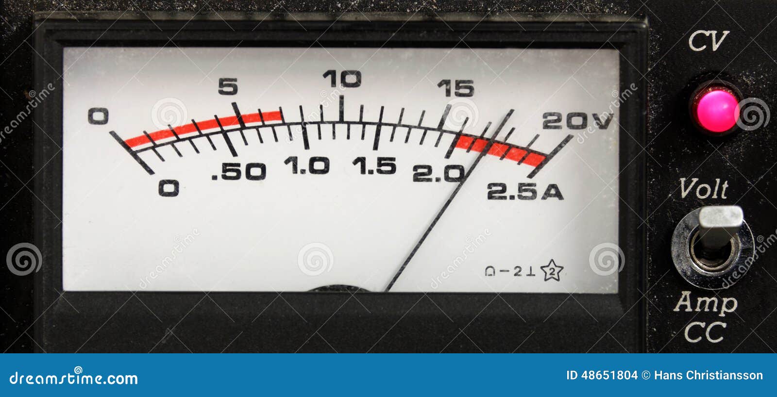 Rectangular Power Supply Retro Style Stock Photo - Image of meter ...