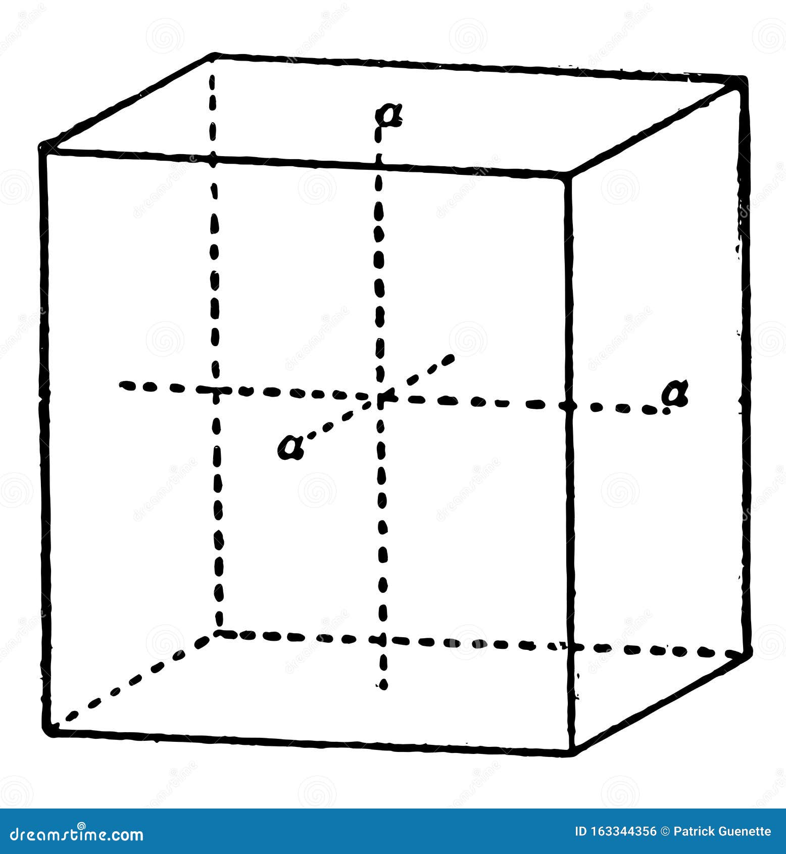 Rectangular Prism Vintage Illustration Stock Vector - Illustration of ...