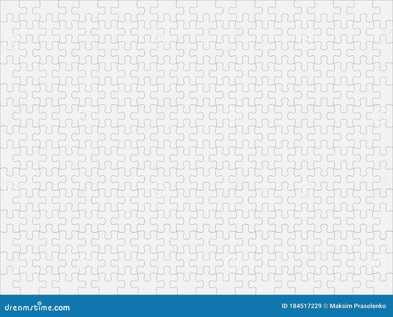 Rectangular Puzzle of Parts of White Color Stock Vector - Illustration ...
