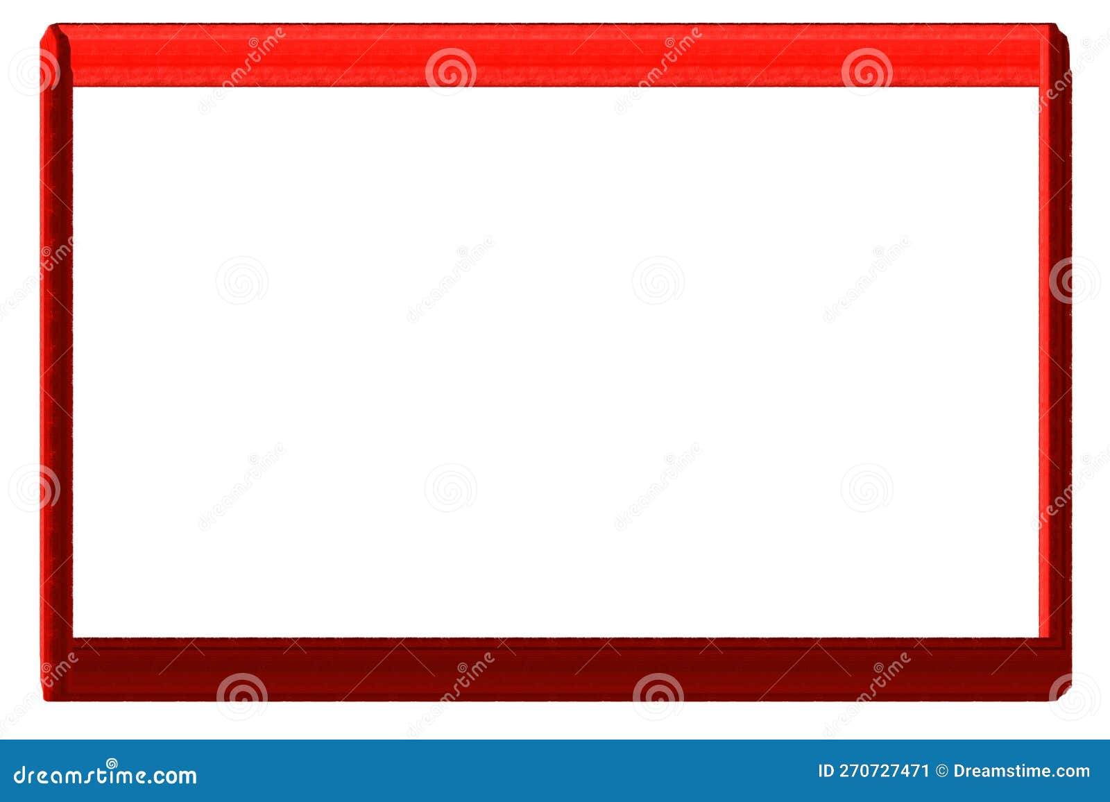 Rectangular Red Banner Frames, Borders, Painted on Transparent ...