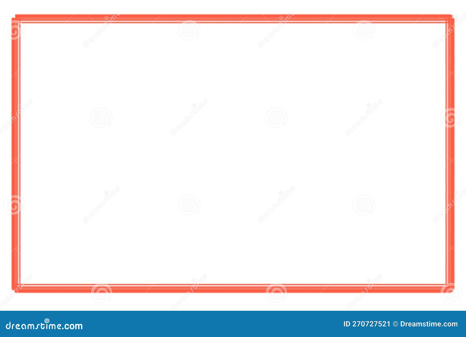 Rectangular Red Banner Frames, Borders, Painted on Transparent ...