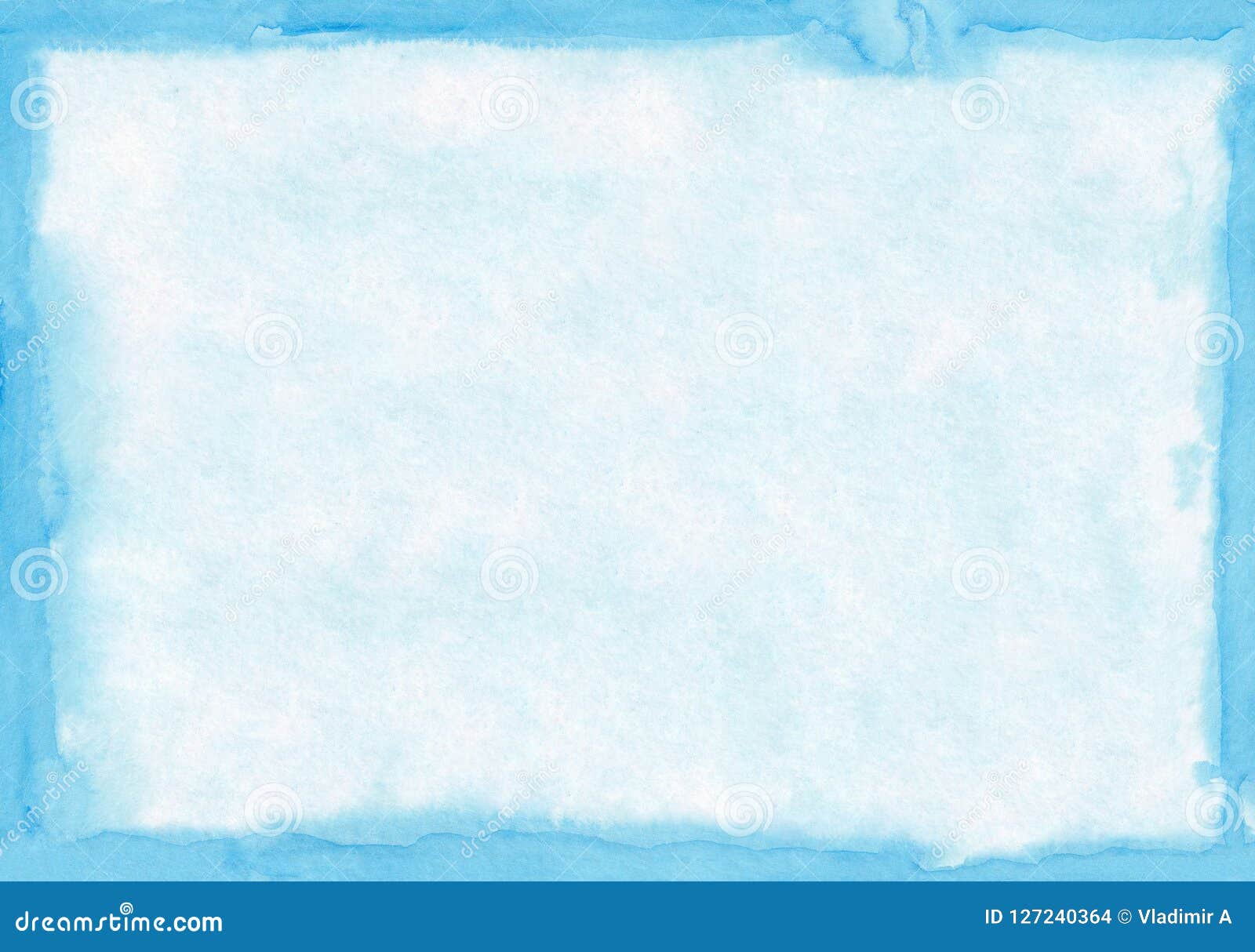 Rectangular Regularly Shaped Light Blue Watercolour Background ...