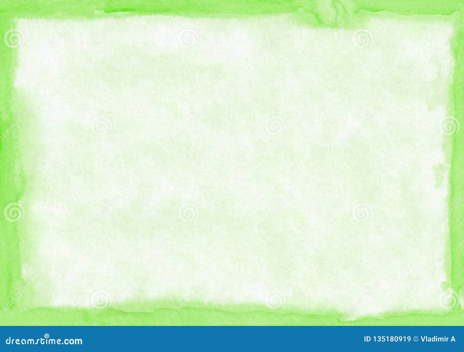 Rectangular Regularly Shaped Light Green Watercolour Background ...