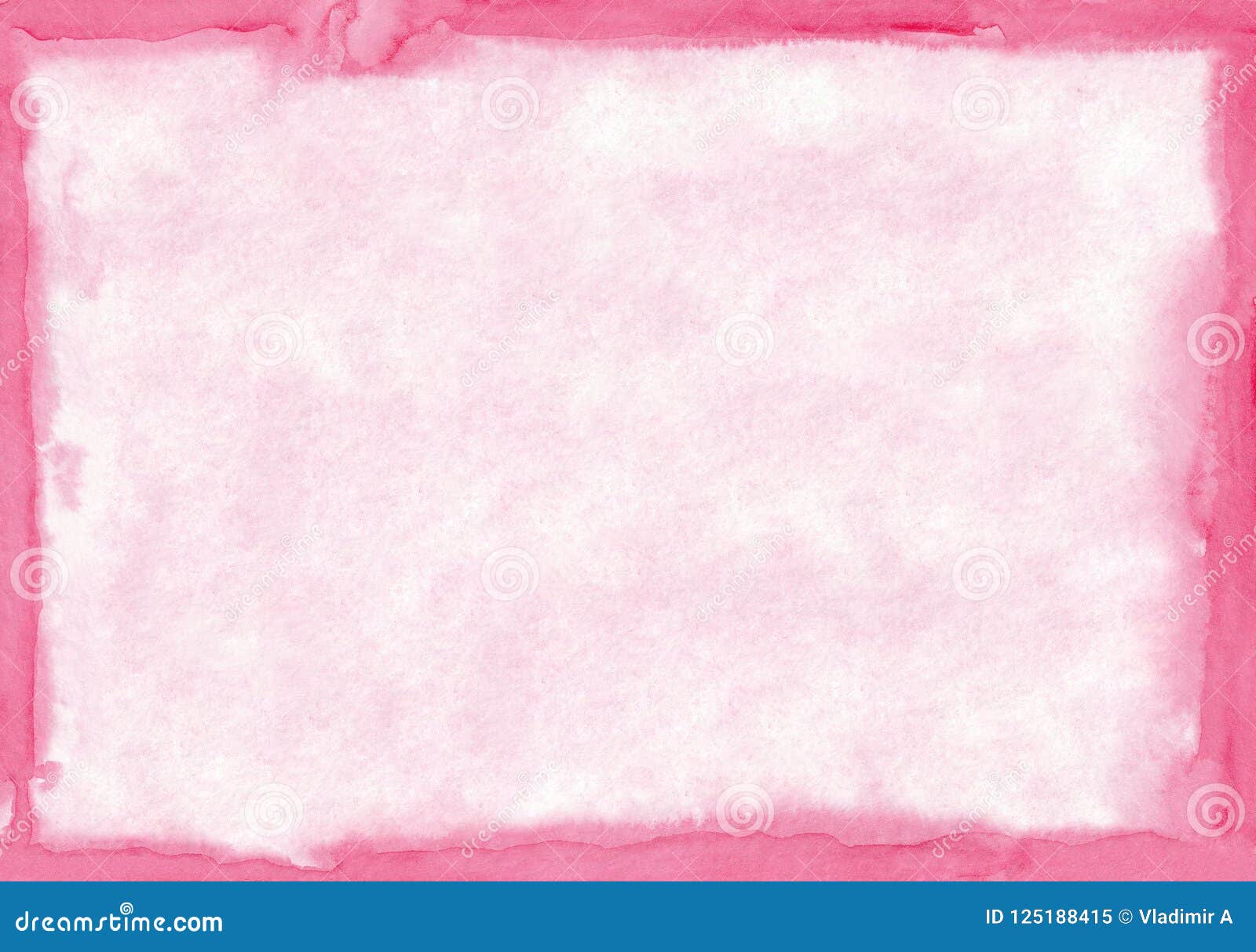 Rectangular Regularly Shaped Light Pink Watercolour Background. Royalty ...