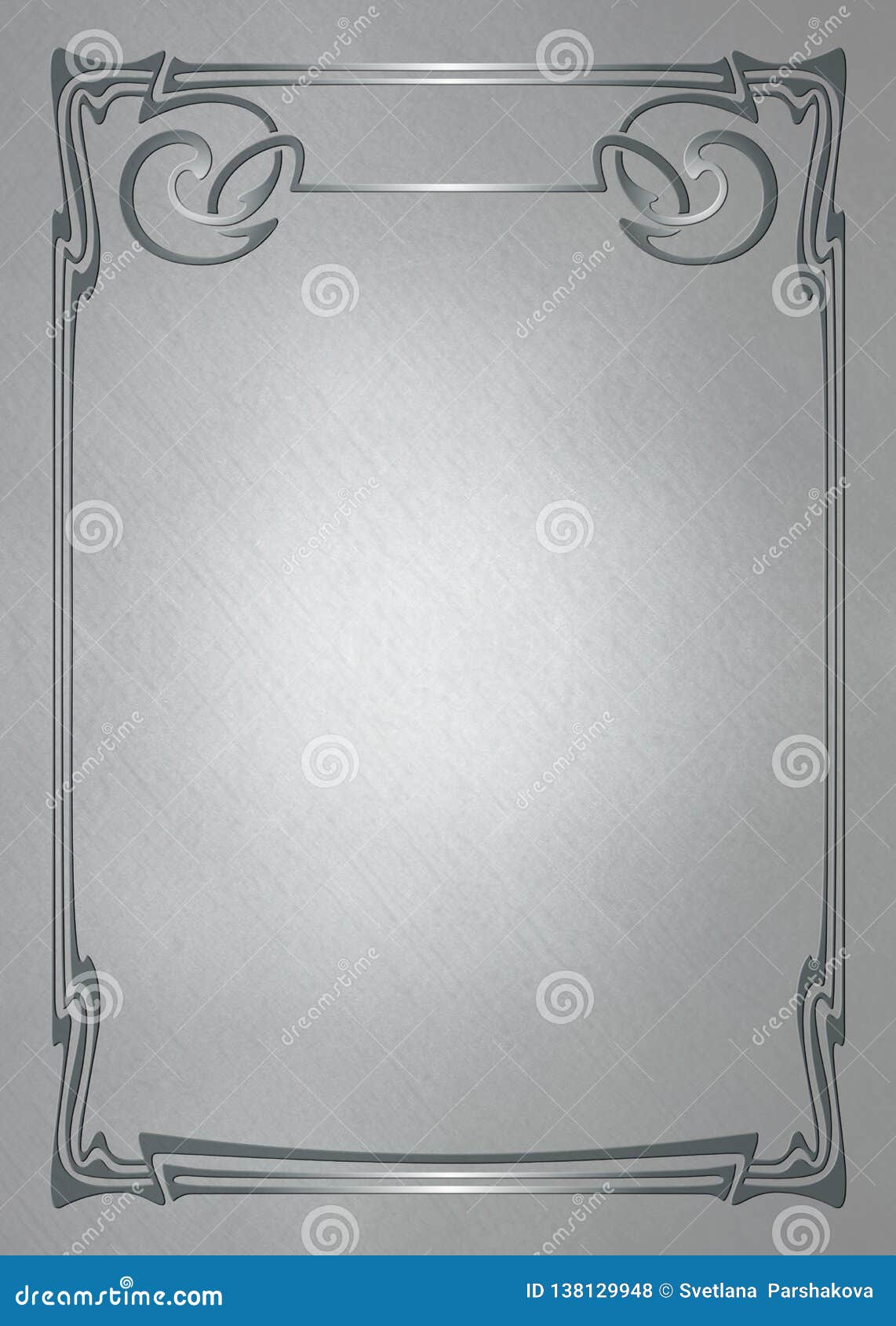 Rectangular Retro Frameworks On Metallic Background Stock Photo ...