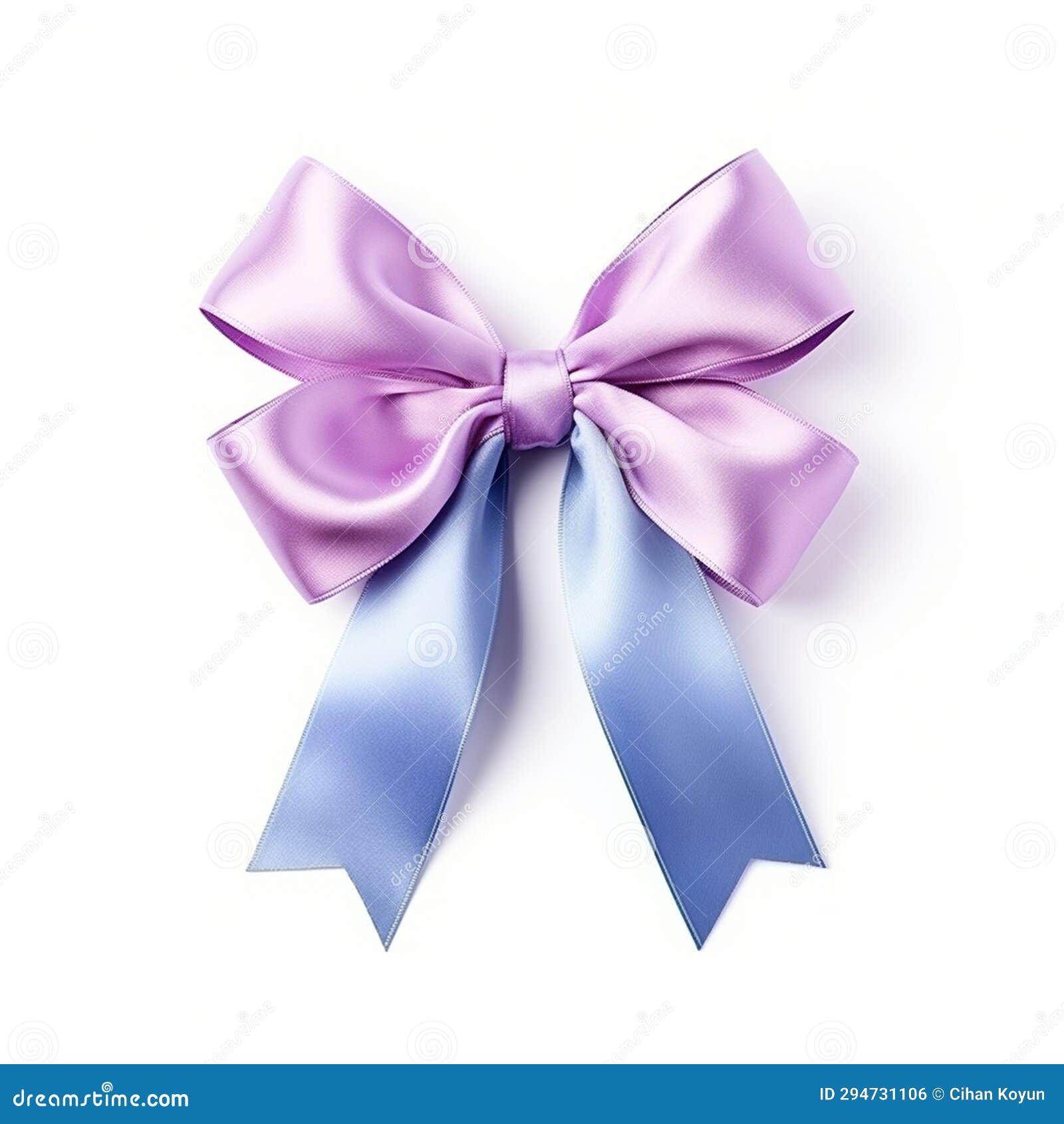 Rectangular Ribbon on White Background for Breast Cancer Awareness ...