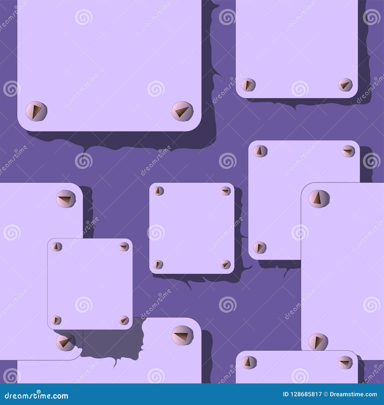 Rectangular Rounded Shapes Form the Rhythm of the Pattern and Create ...