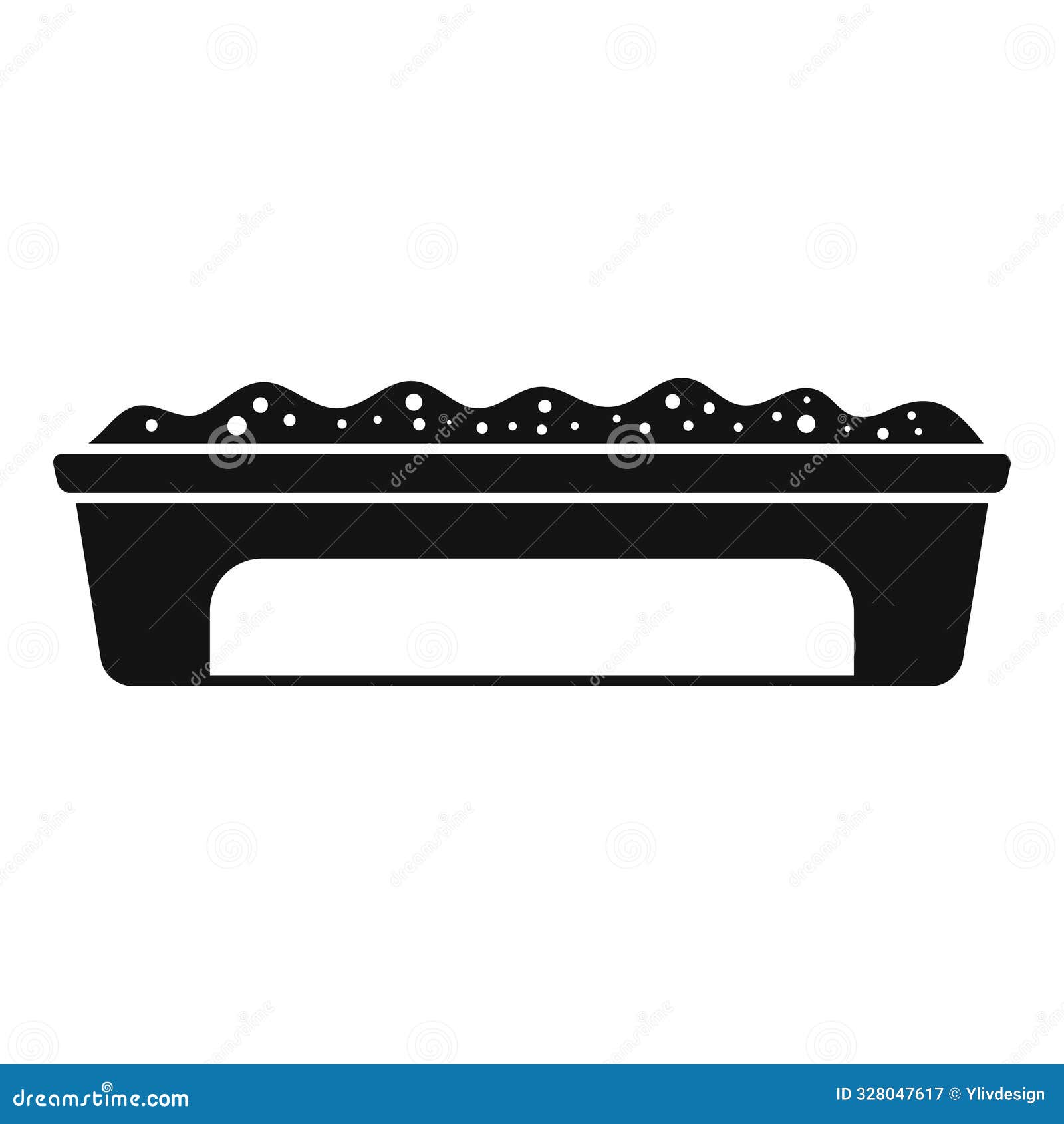 Rectangular Sandbox Full of Sand for Children Playing in the Park or ...