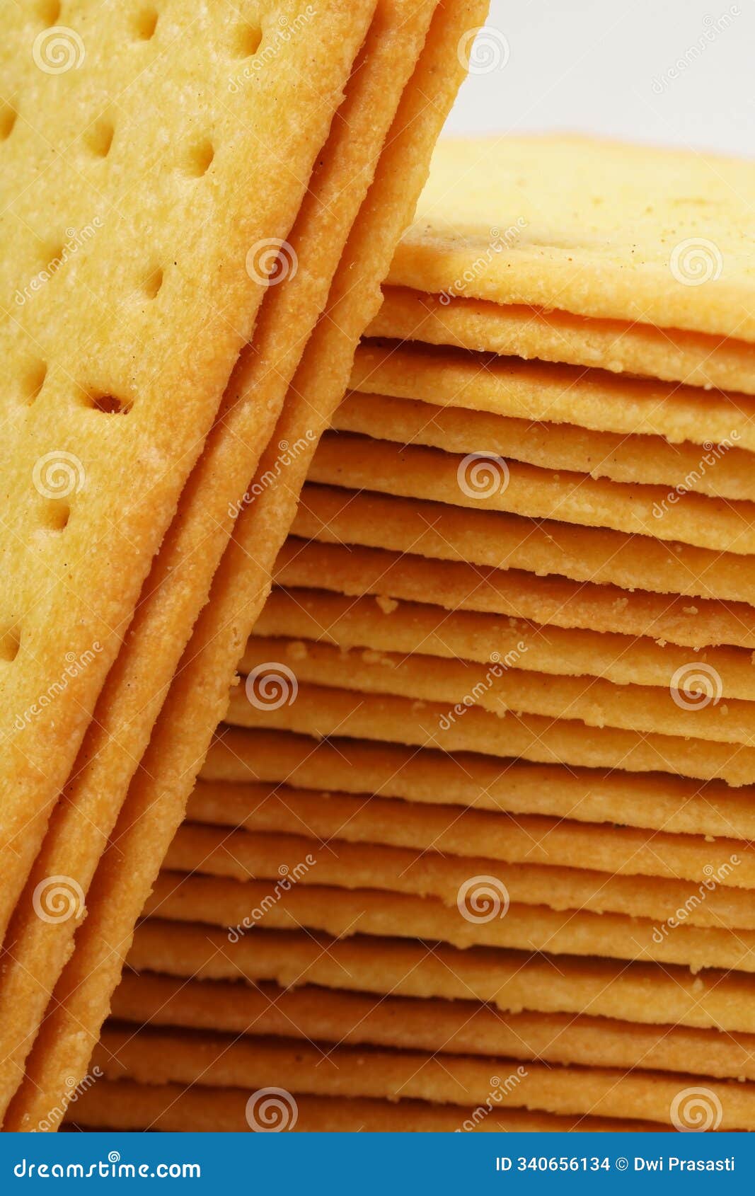 Rectangular, Savory Salty Cheese-flavored Biscuits with a Golden-yellow ...