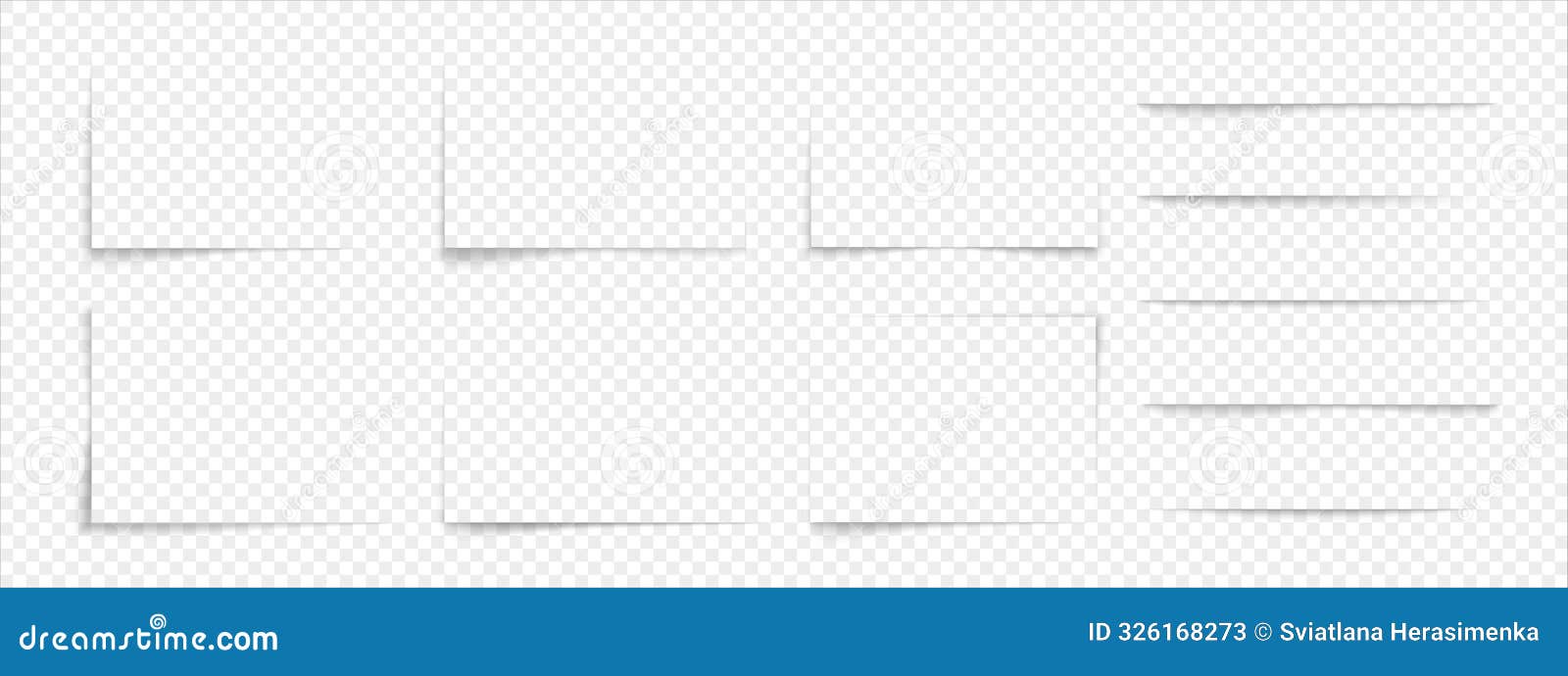 Rectangular Shadow Border. Rectangular Shadow Border from a Sheet of ...
