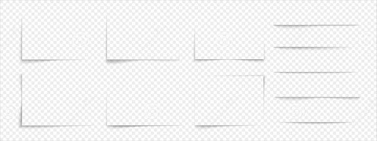 Rectangular Shadow Border. Rectangular Shadow Border from a Sheet of ...