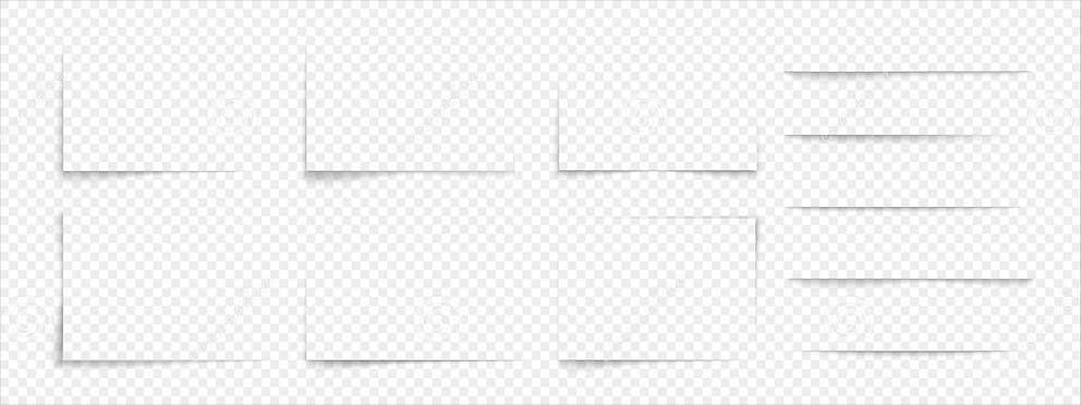 Rectangular Shadow Border. Rectangular Shadow Border from a Sheet of ...