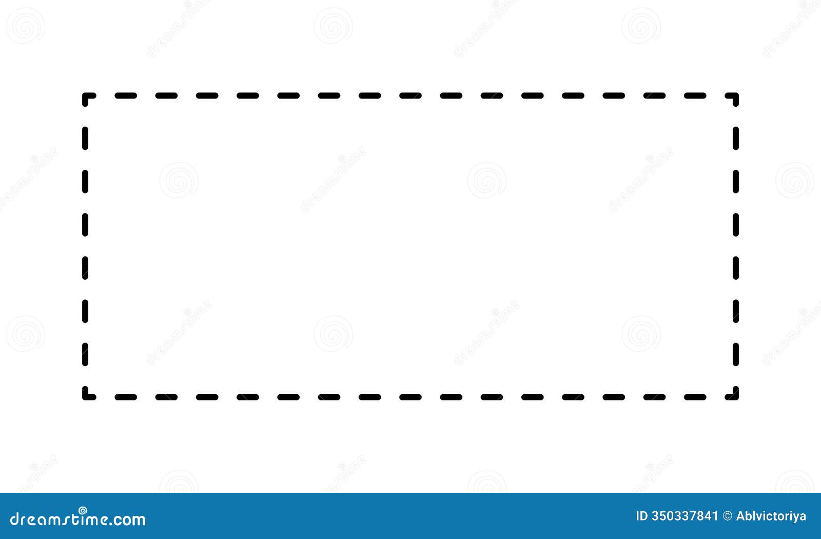 Rectangular Shape with Dashed Cut Here Line for Coupon, Discount, Sale ...