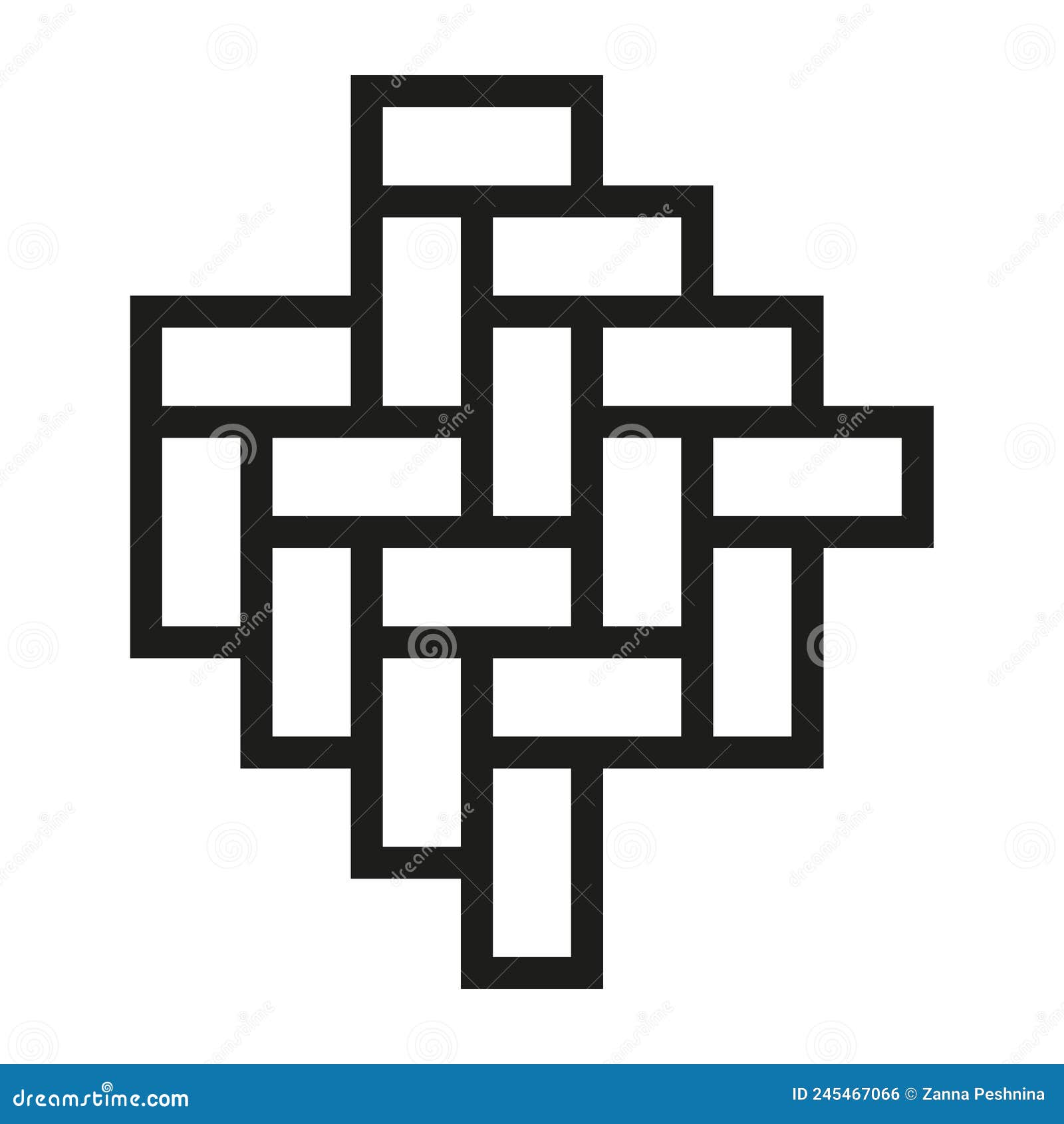 Rectangular Shape Tiles, Laminate Wall Flooring Symbol, Logotipe Stock ...