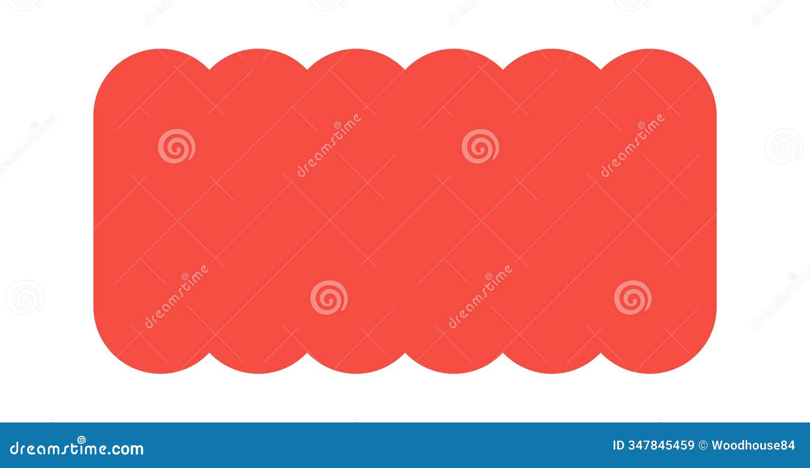 Rectangular Shape Uneven Curvy Edge Cartoon Vector | CartoonDealer.com ...